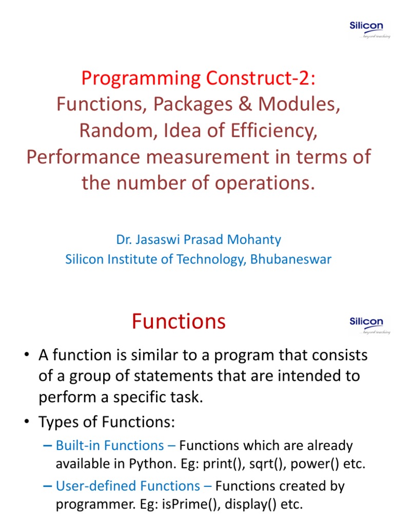 Function Package Slides | PDF | Parameter (Computer Programming ...