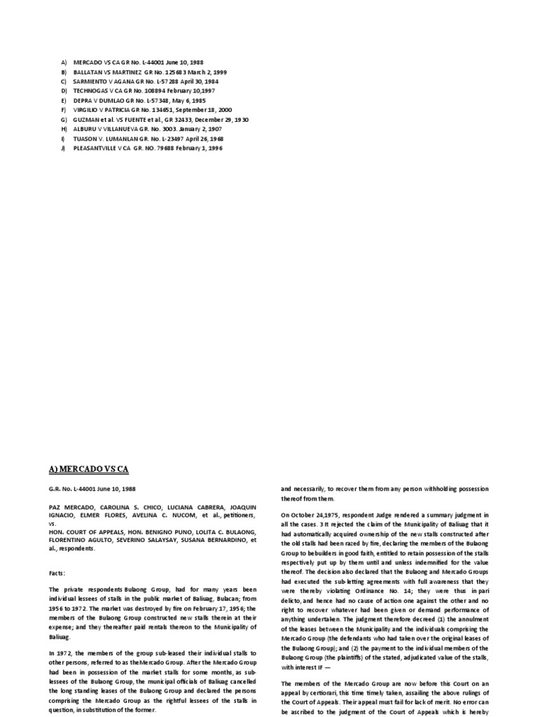 Property Digest Compilation | PDF | Lawsuit | Complaint