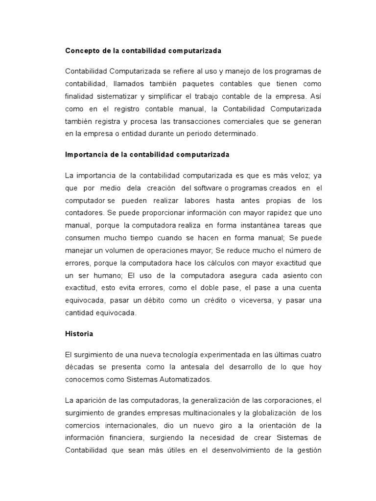 Contabilidad Computarizada | PDF | Contabilidad | Libros rápidos