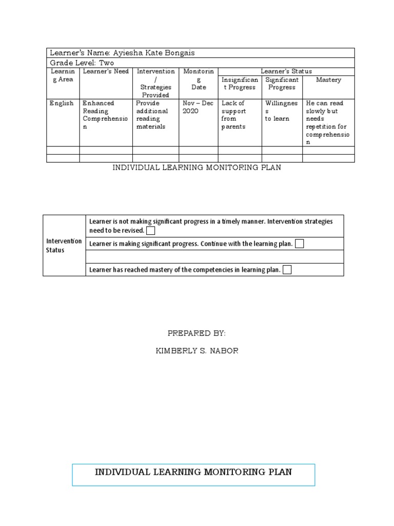 ILMP | PDF | Reading Comprehension | Teaching