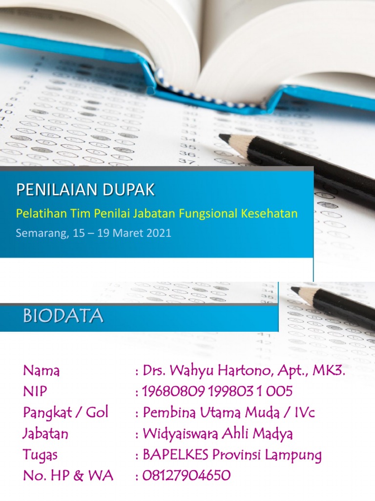 00 Penilaian Dupak - Tampil | PDF