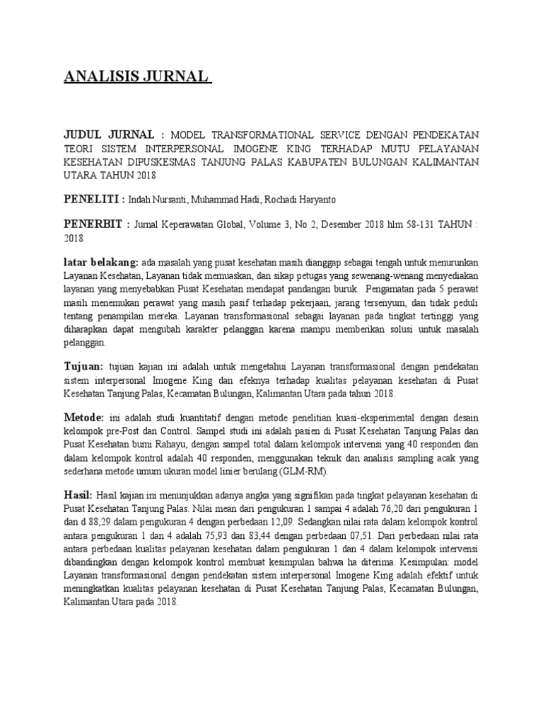 Analisis Jurnal | PDF