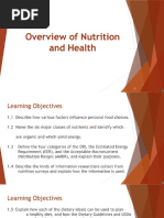 AMDR Guidelines for Macronutrients | PDF | Nutrients | Calorie
