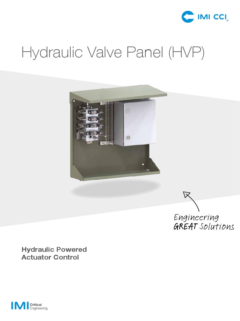 Hydraulic Valve Panel (HVP) : Engineering | PDF | Valve | Actuator