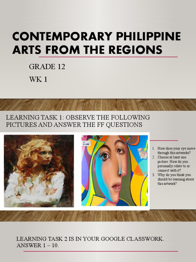 Contemporary Philippine Arts From The Regions Week 1 Sept 13 17 | PDF ...