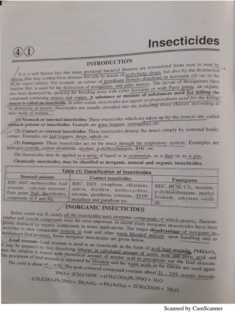 Chemistry Chapter-3 Insecticides and Fertilizers | PDF