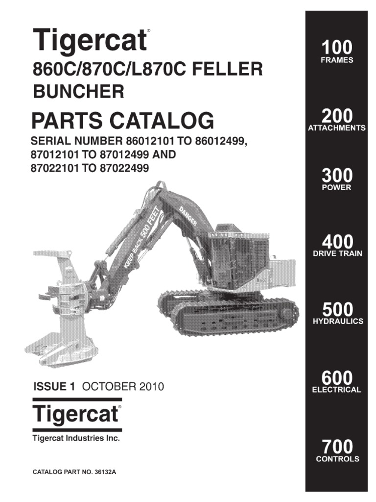 Tigercat 860C/870C Parts Index | PDF | Radiator | Transport
