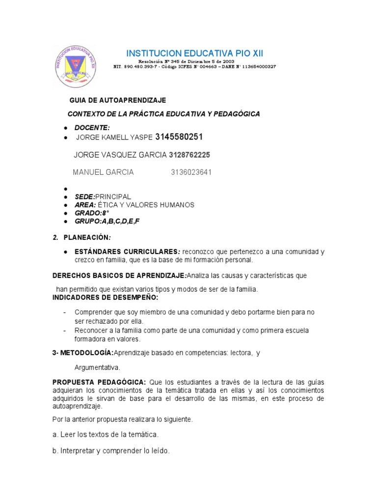 ÉTICA y Valores | PDF | Familia | Parentesco