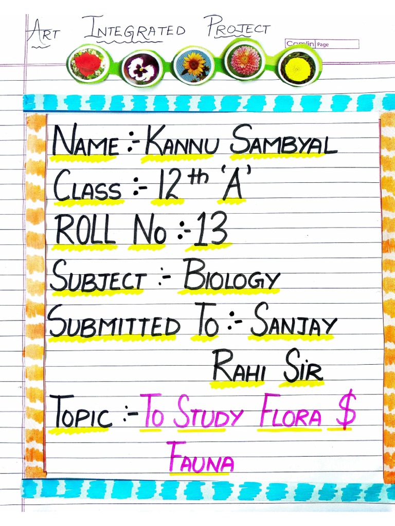 Biology-Art Integrated Project | PDF