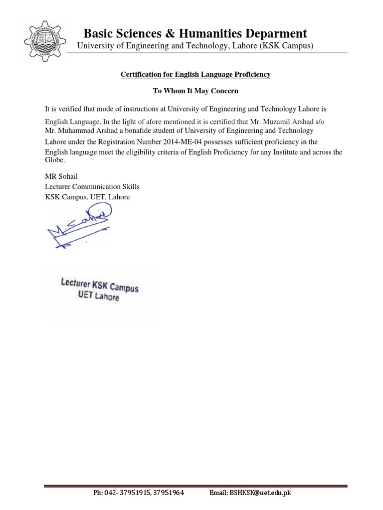 Finalize Language - Proficiency - Letter - by - Humanities - Dept (1 ...