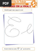 Pre - Escritura Guias Vocal e | PDF