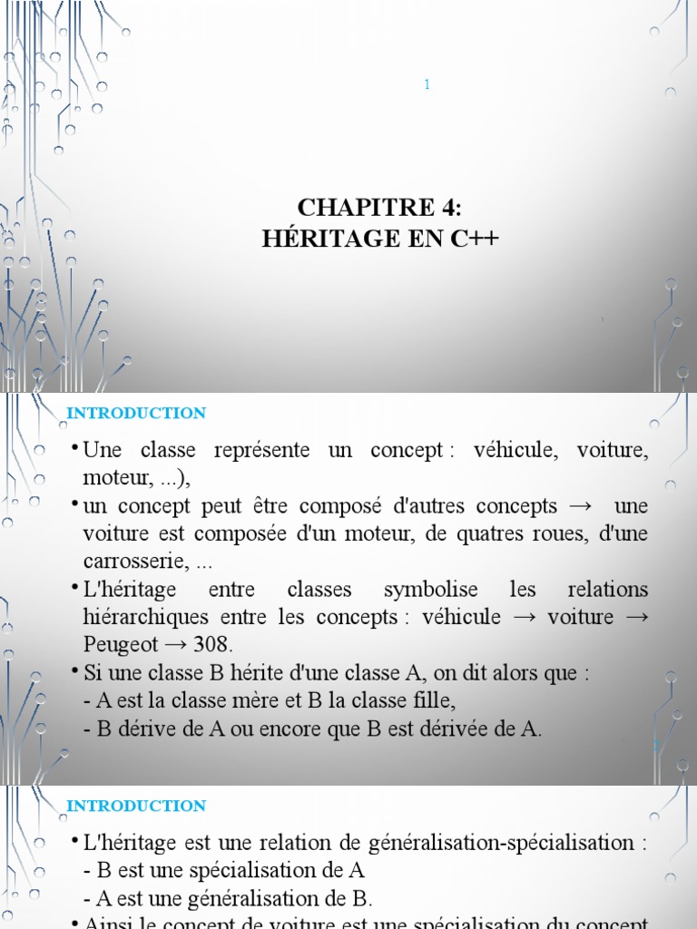 Poo C++ C4 | PDF | Classe (informatique) | C