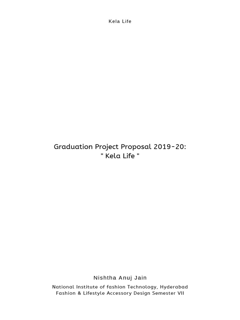 Graduation Project Proposal 2019-20 (NISHTHA JAIN) . | PDF ...