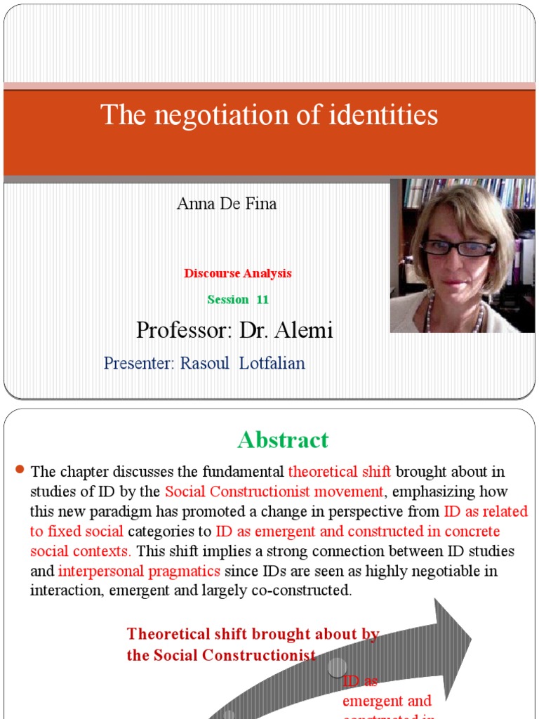Constructing Identities Through Discourse | PDF | Identity (Social ...