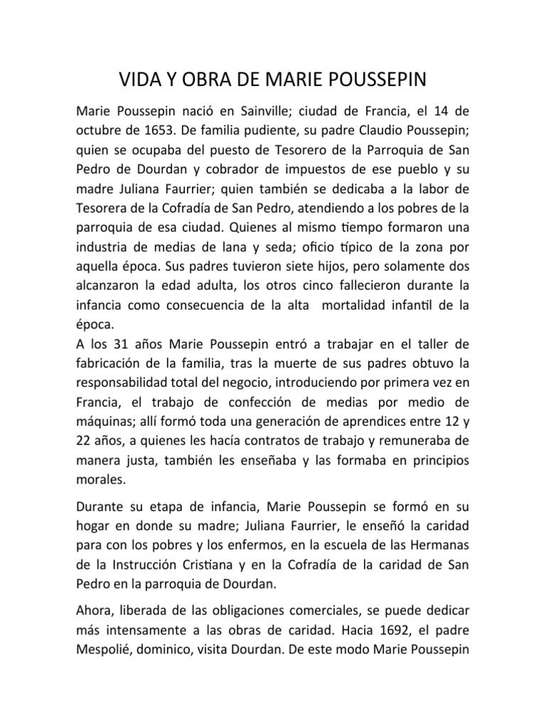 Marie Poussepin | PDF