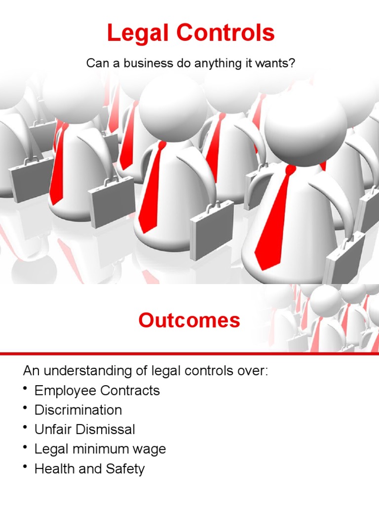 8.3 Legal Controls On Employment Issues | PDF | Employment | Business