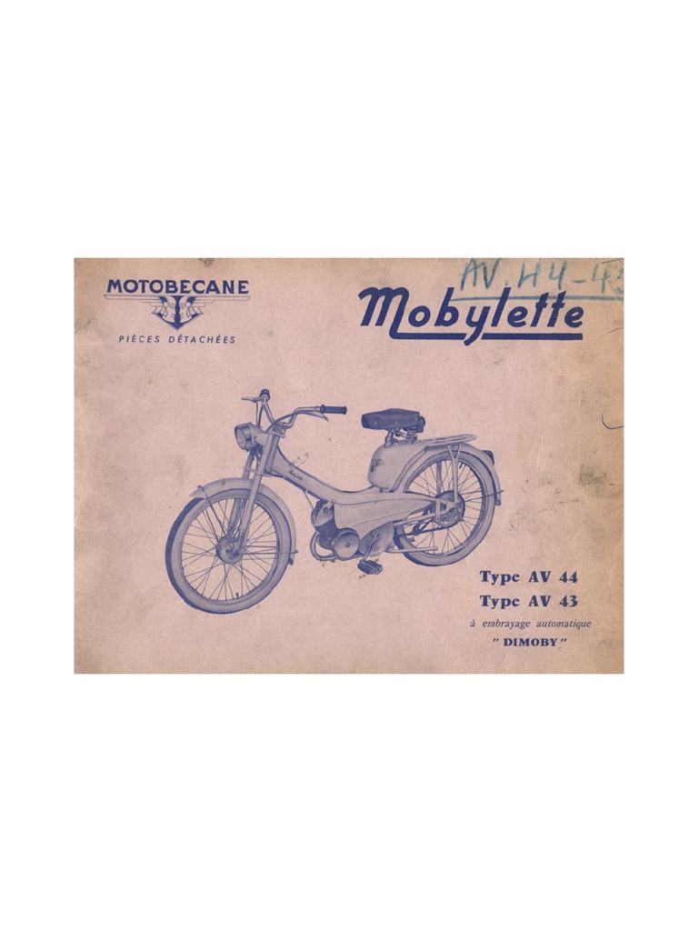 Mobylette AV44 | PDF