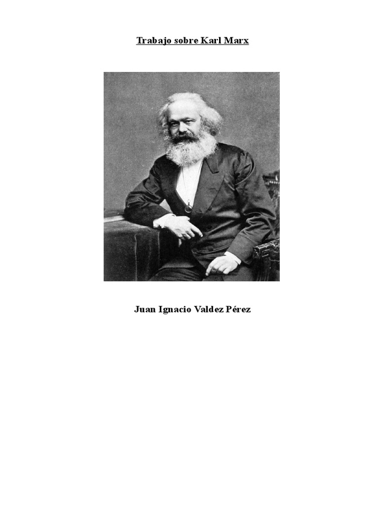 EStudio Karl - Marx | PDF | La teoría de la alienación de Marx | Karl Marx