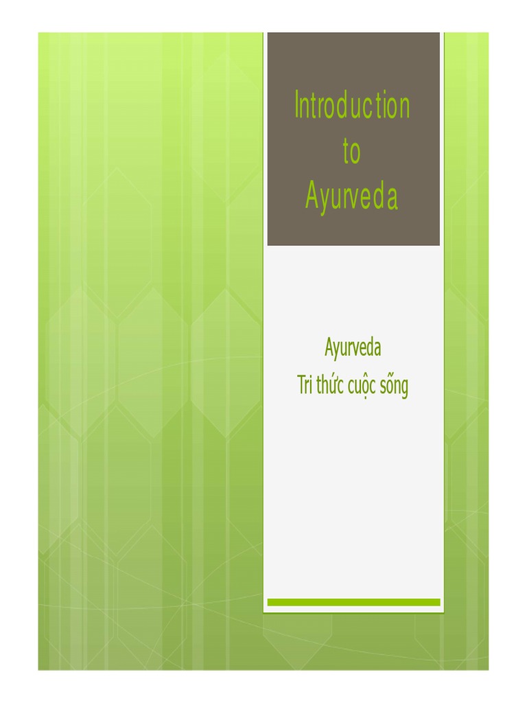Introduction To Ayurveda | Download Free PDF | Ayurveda | Fruit