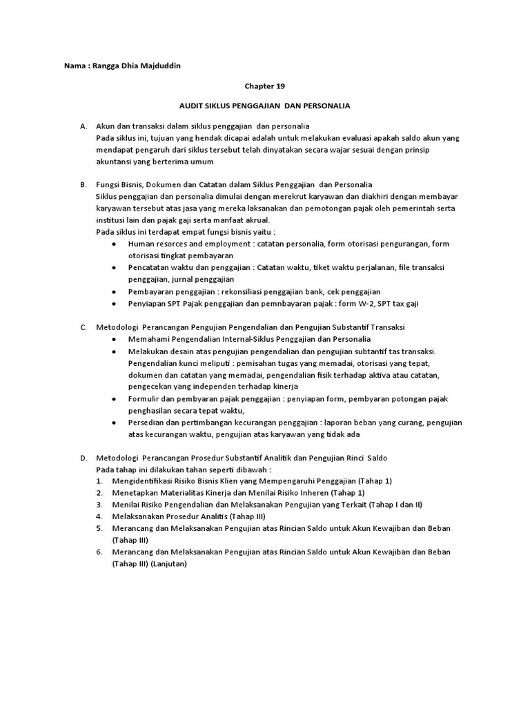 Ringkasan Chapter 19 Dan 20 | PDF