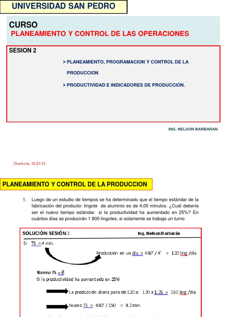 S02 - Planeamiento, Programación y Control de La Producción ...