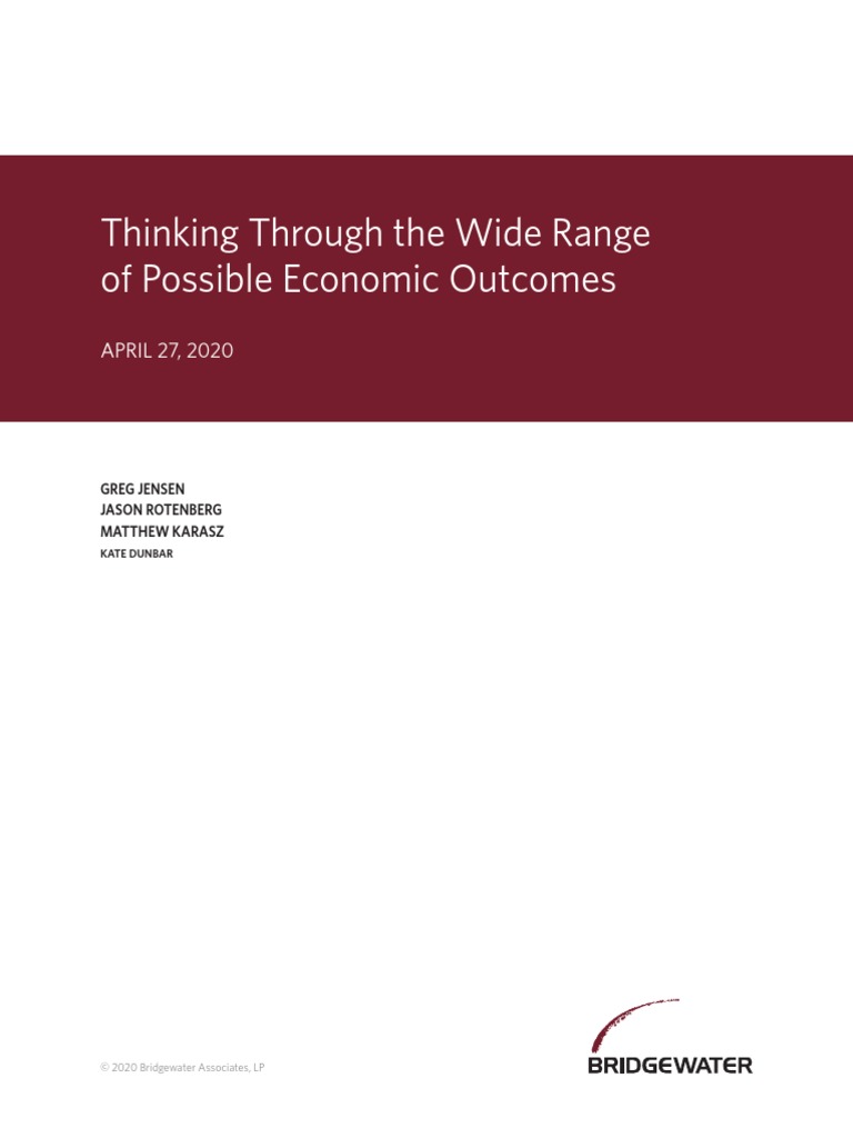 Thinking Through The Wide Range of Possible Economic Outcomes | PDF ...