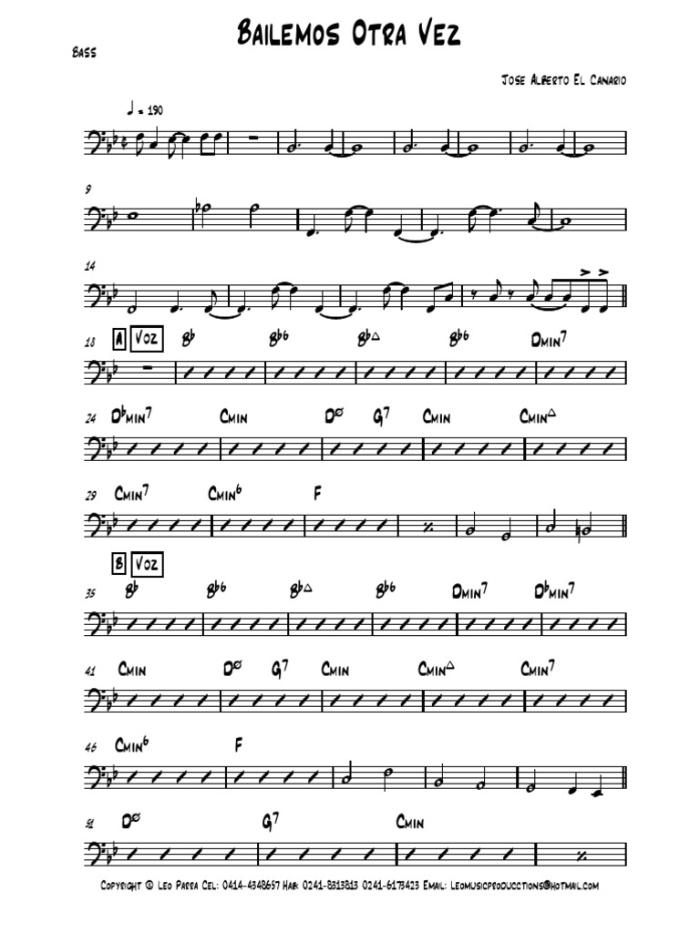 Bailemos Otra Vez Bass | PDF
