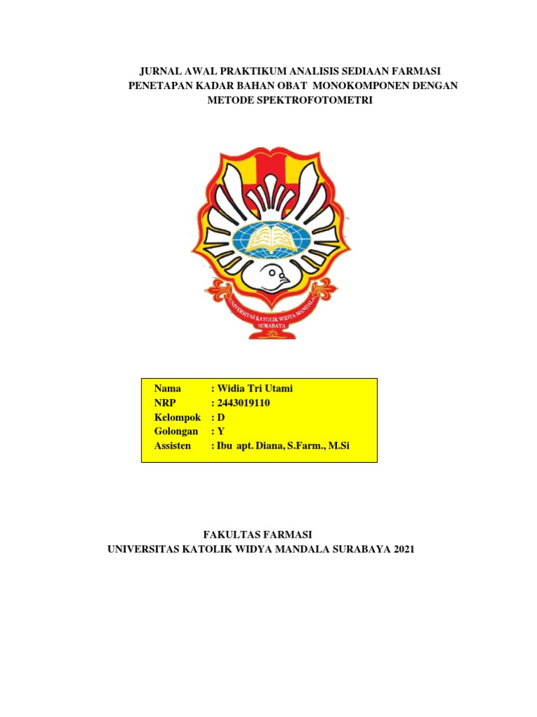 Ja - Topik Spektro Monokomponen - D - Widia Tri Utami | PDF