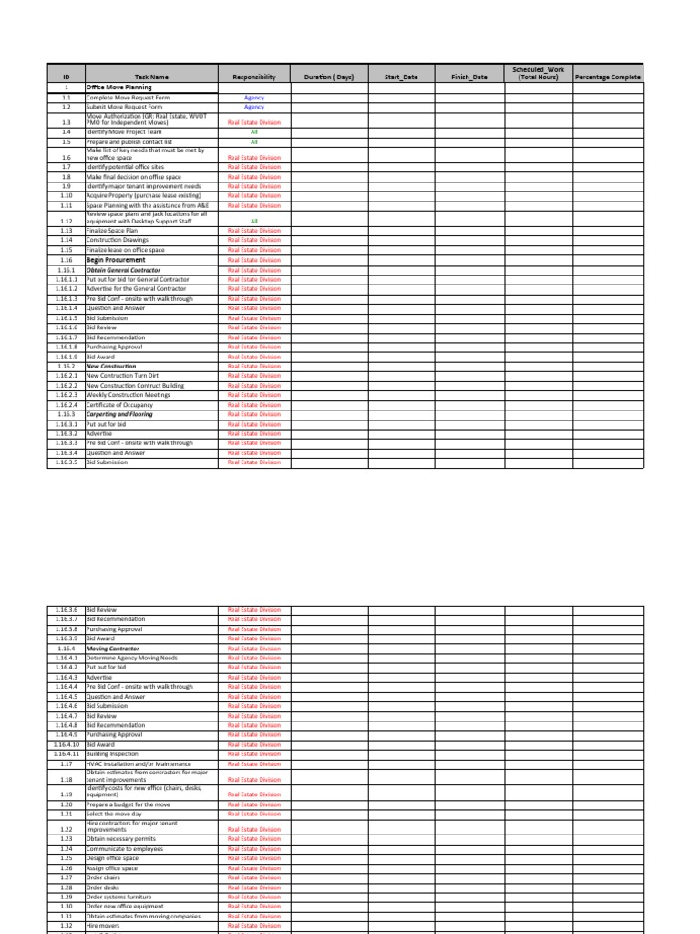 Office Move Project Plan Inventory Template | PDF | Computer Network ...