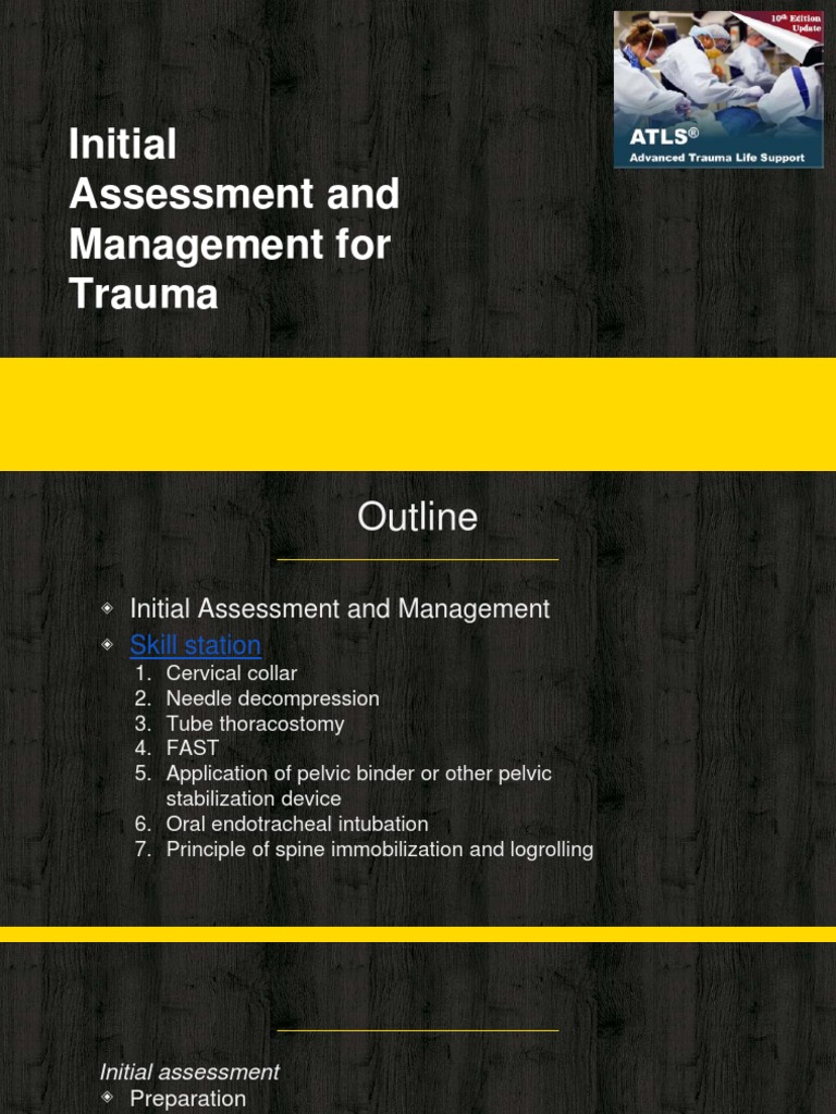 ATLS Primary Survey Guidelines | PDF | Intravenous Therapy | Pelvis