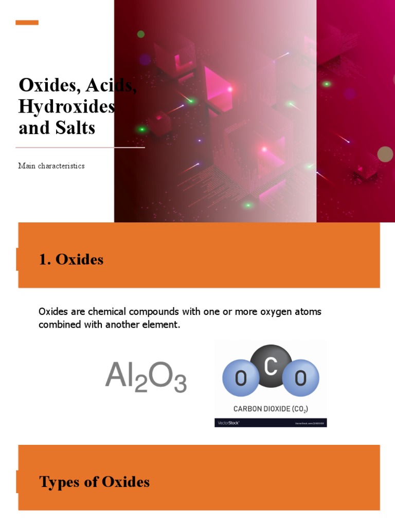 Oxides, Acids, Hydroxides and Salts | PDF