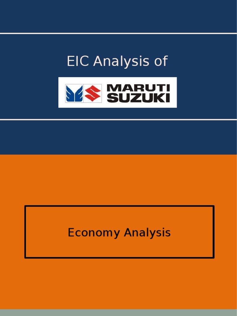 EIC Analysis Maruti Suzuki | PDF | Car | Gross Domestic Product
