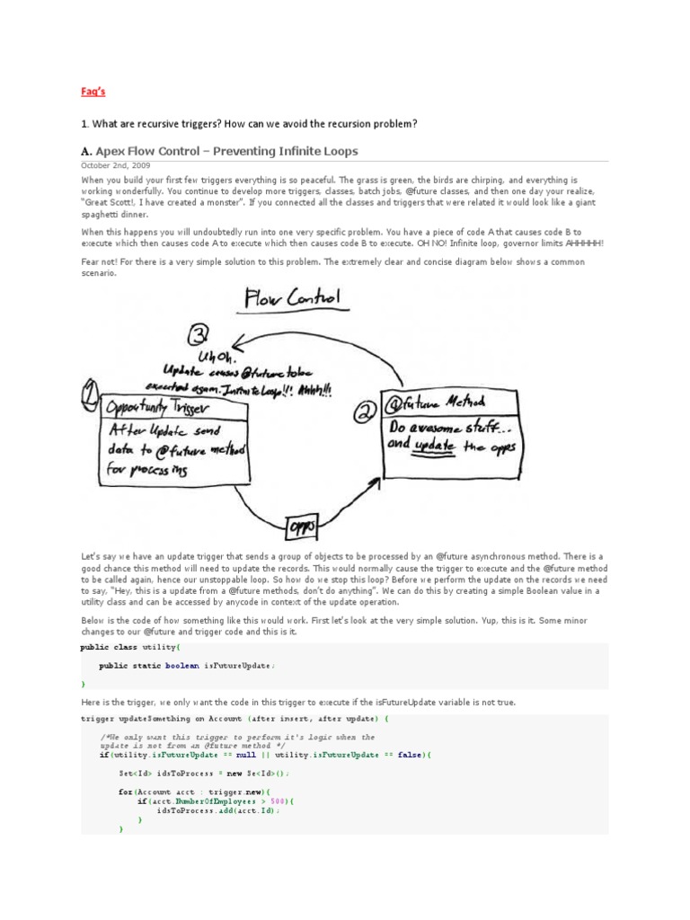 Apex Flow Control - Preventing Infinite Loops: 1. What Are Recursive Triggers? How Can We Avoid ...