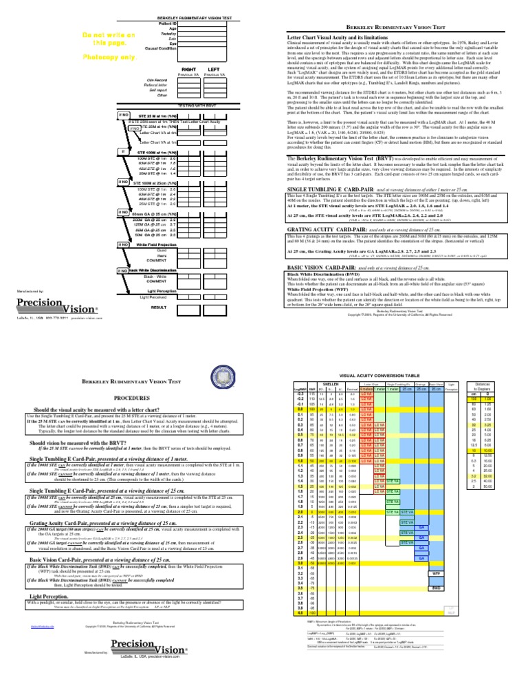 B R V T: Letter Chart Visual Acuity and Its Limitations | Download Free ...