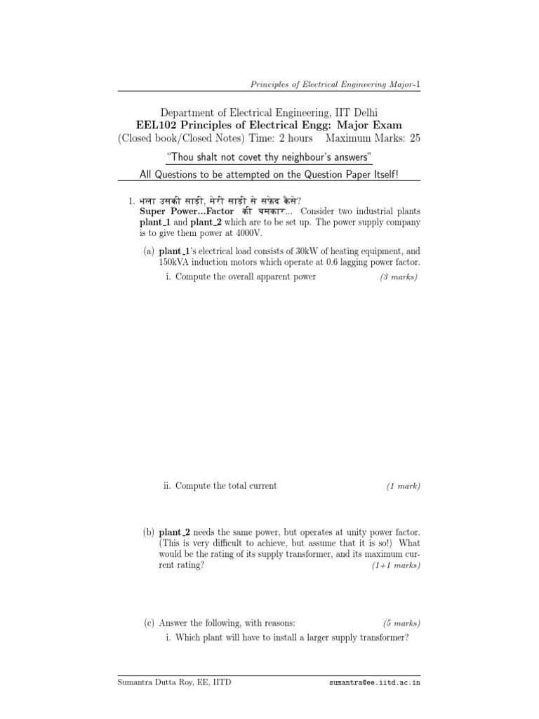 Sumantra Dutta Roy, EE, IITD Sumantra@ee - Iitd.ac - in | PDF ...