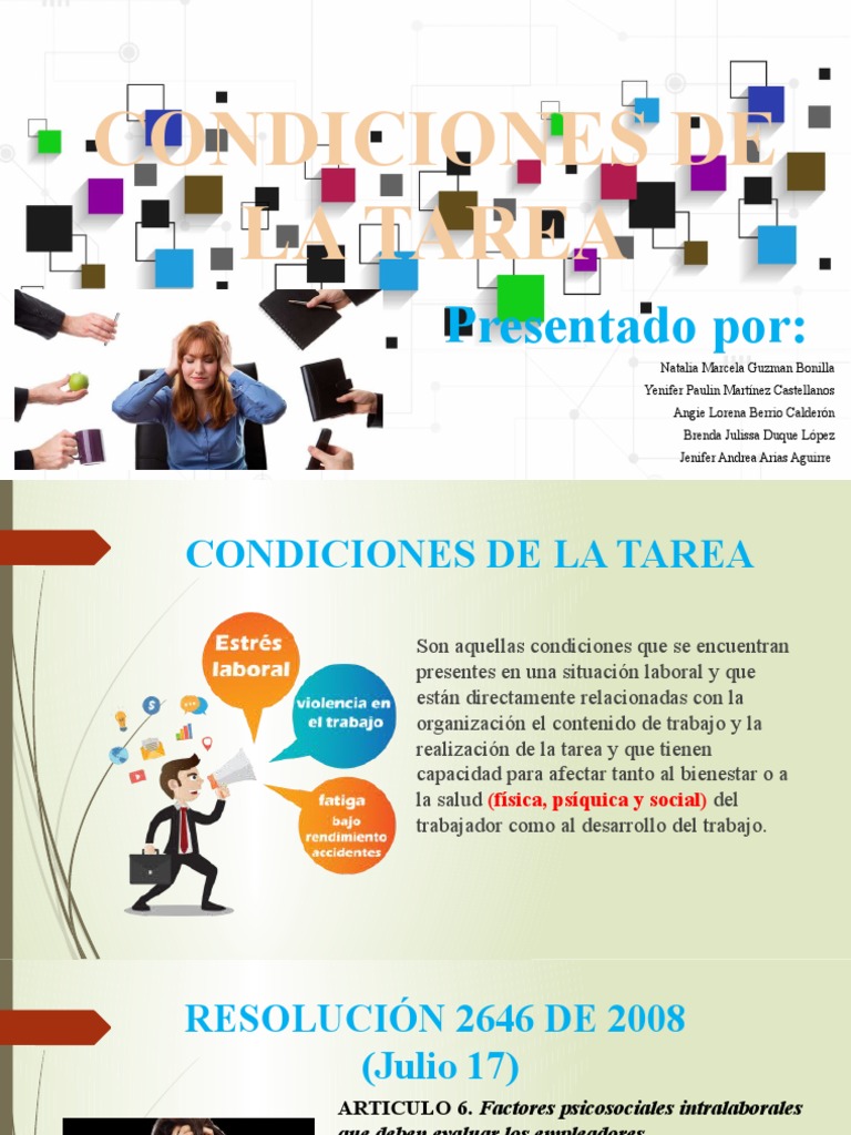 Condiciones de La Tarea | PDF | Atención | Psicología Aplicada