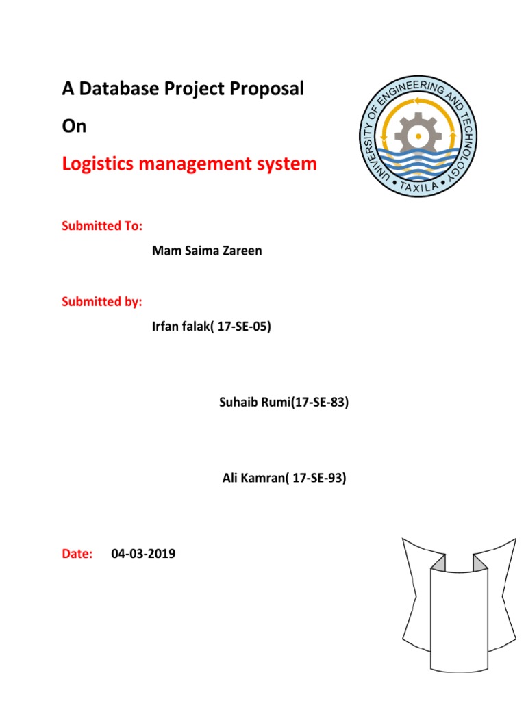 A Database Project Proposal | PDF | Logistics | Computing