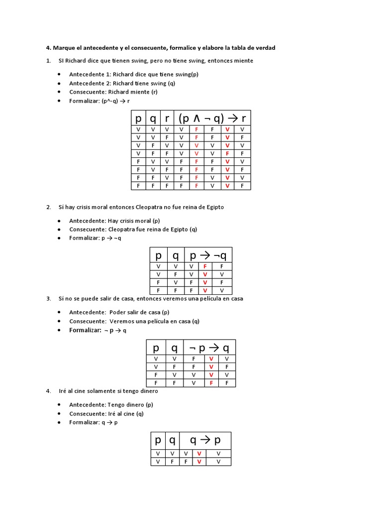 Antecedente y Consecuente | PDF