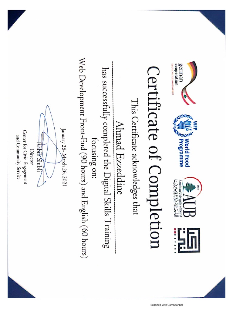 WebDevelopment Certificate | PDF