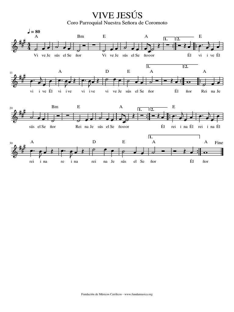 Vive Jesús El Señor | PDF