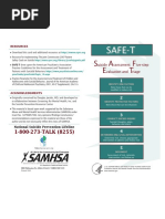 SAFE T Protocol W C SSRS and Columbia Risk and Protective Factors ...
