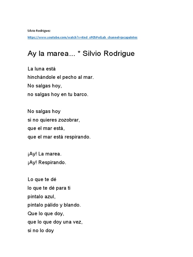Canciones Con Mar | PDF | Amor