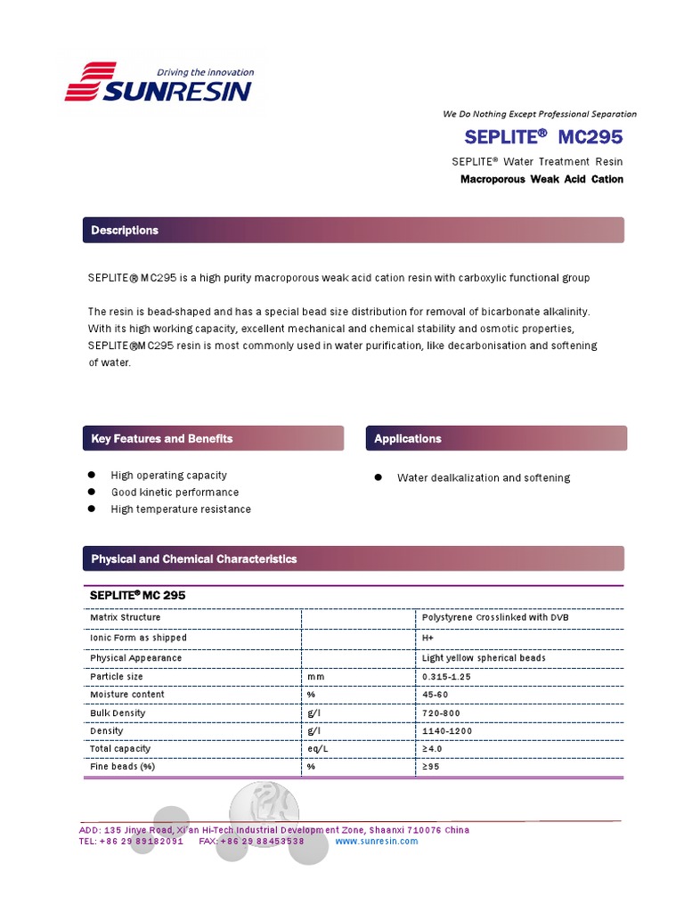 Seplite MC295 | Download Free PDF | Water | Water Purification