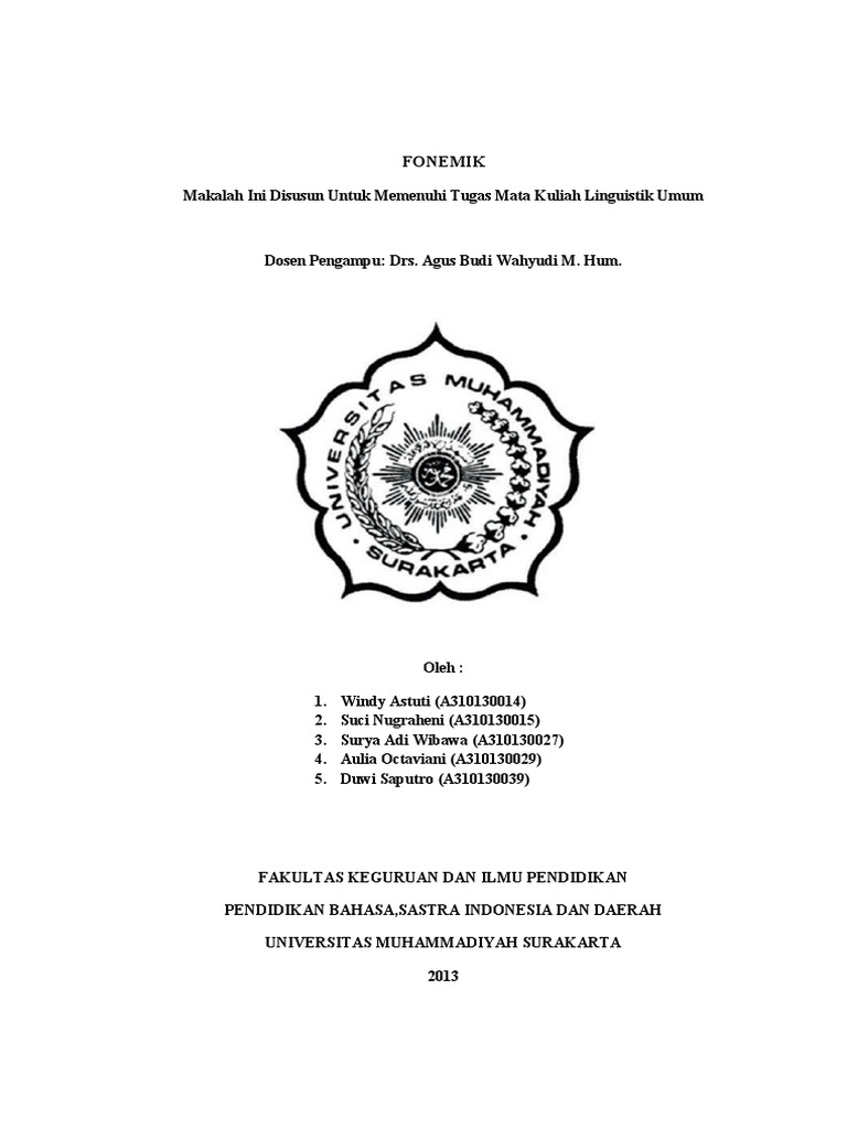 MAKALAH FONEMIK Docx | PDF