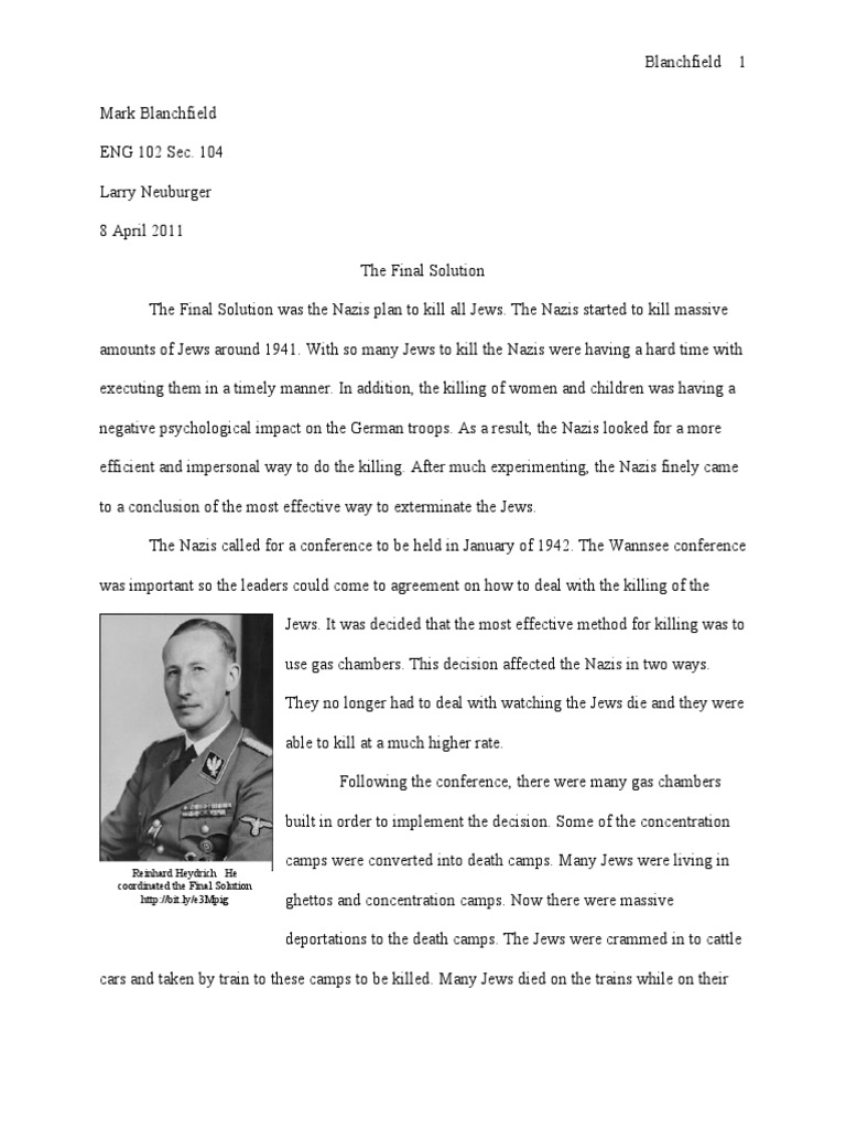 The Nazis' Final Solution Explained | PDF | Politics | Religion ...