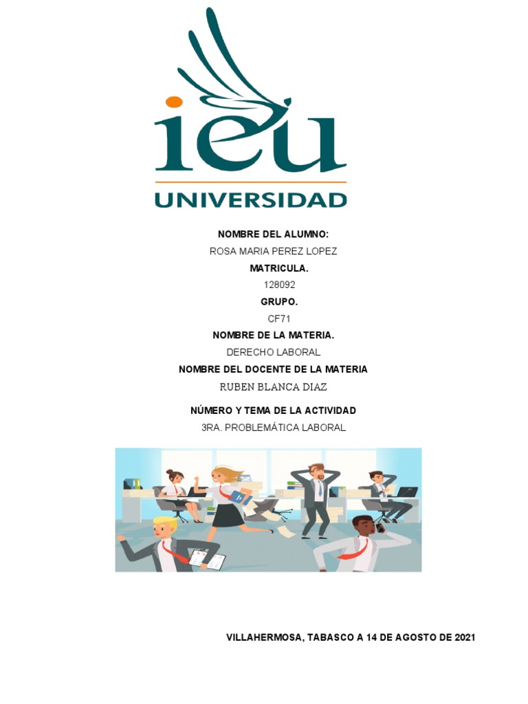 Act 3 Derecho Laboral RMPL 128092 Cf71 | PDF | Derecho laboral | Salario