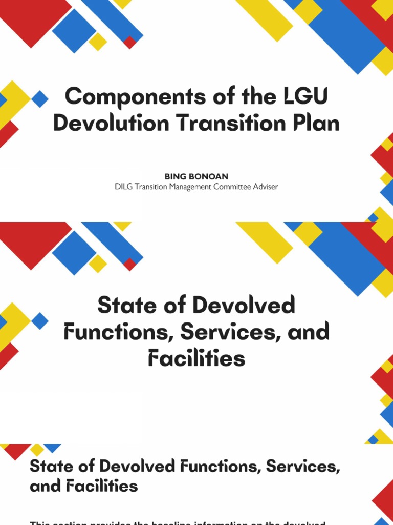 LGU Devolution Functions Guide | PDF | Policy | Economies