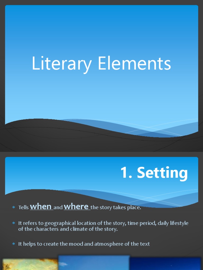 Understanding Literary Elements: Setting, Mood, Characters | PDF
