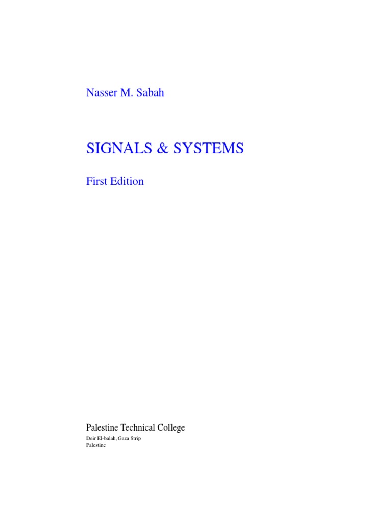 Signals and Systems | PDF | Discrete Time And Continuous Time | System