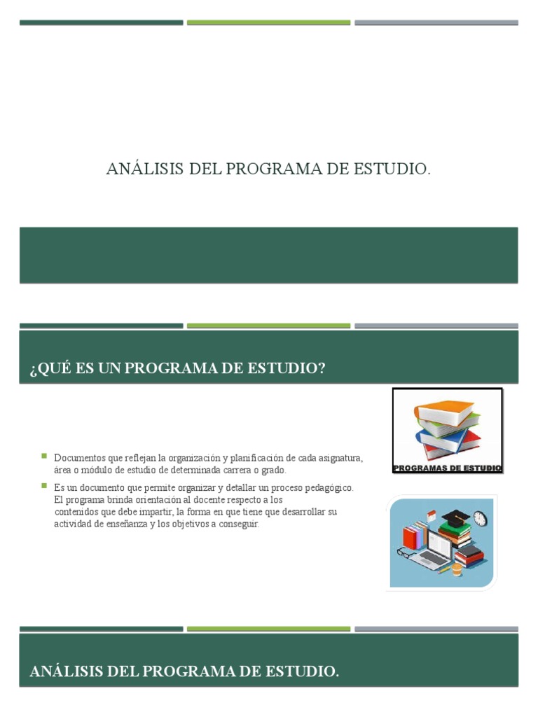 Analisis Del Programa de Estudio. | PDF | Aprendizaje | Modificación de comportamiento
